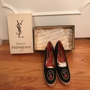 Yves Saint Laurent | Shoes | Ysl Espadrille Wedge Nwb | Poshmark
